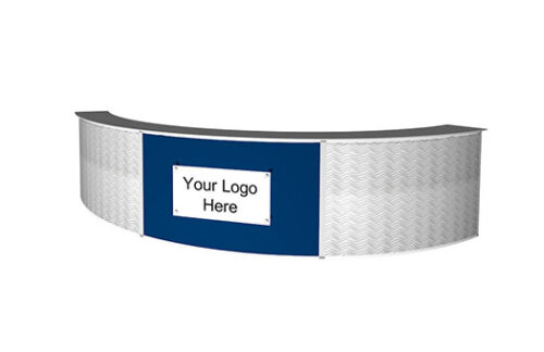 Round Bar w/ White Panels and Custom Logo | Ampa Events